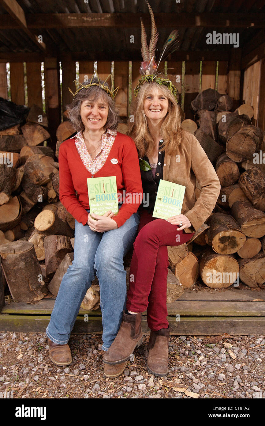 Adventures with Sticks book authors Jo Schofield (L) & Fiona Danks (R ...