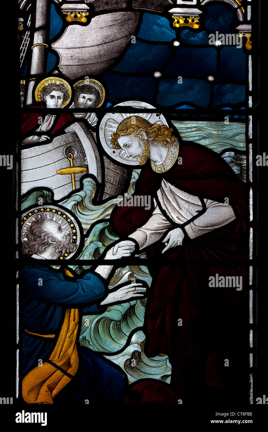 Saint peter apostle stained glass hi-res stock photography and images ...