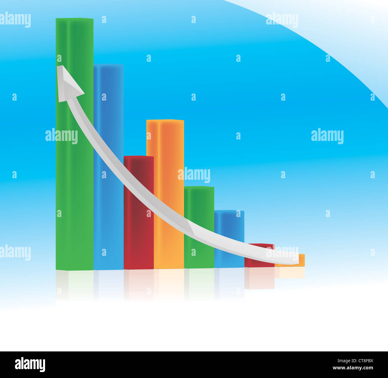 vector business graph Stock Photo - Alamy