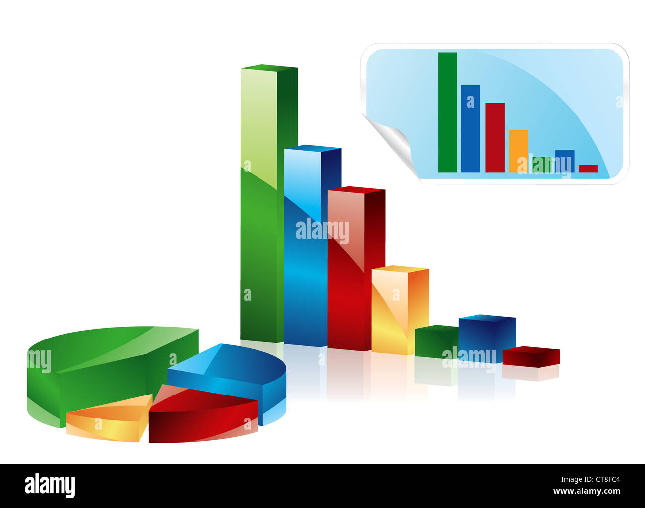 vector business graphs Stock Photo - Alamy