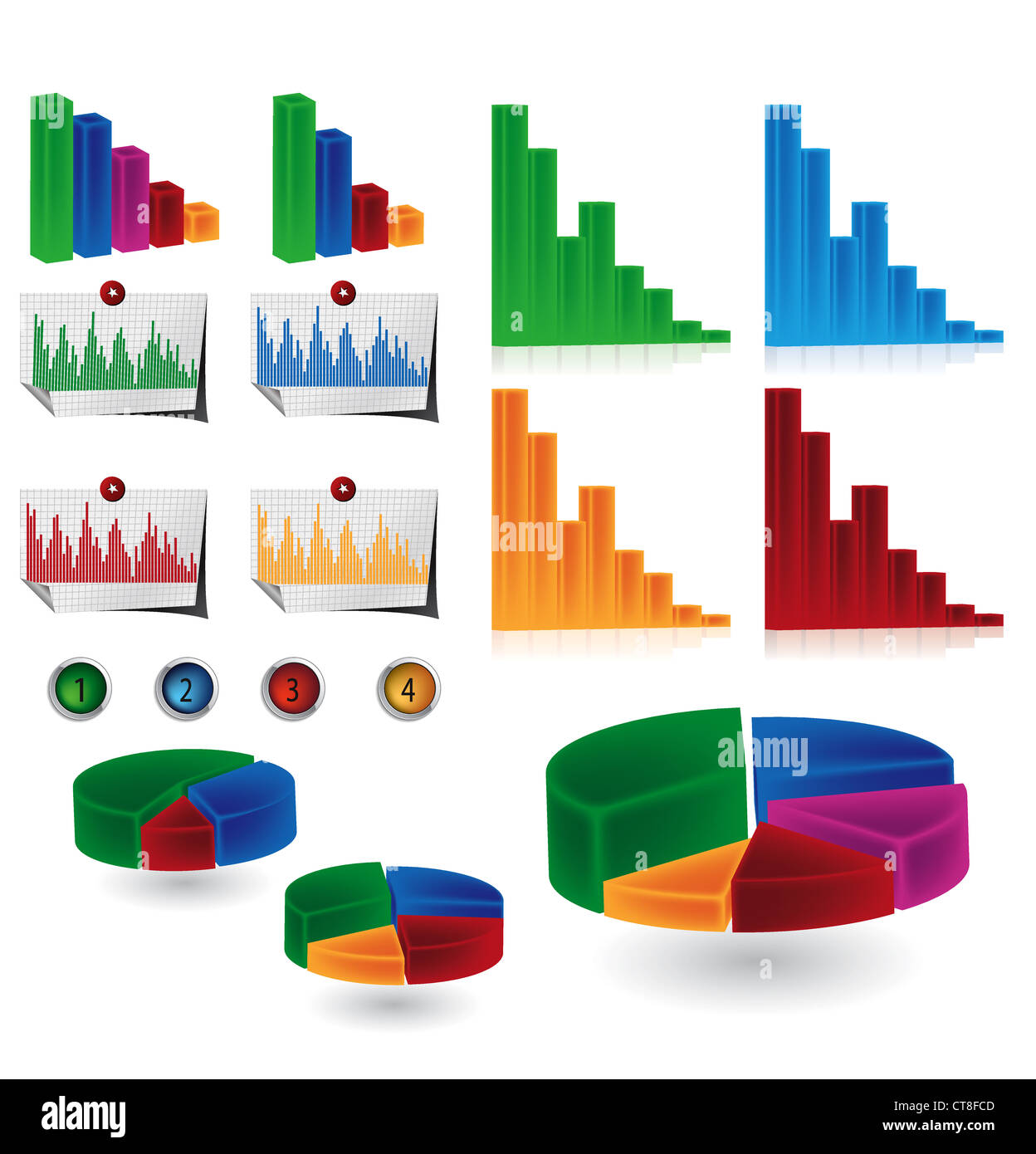 vector business graphs Stock Photo - Alamy