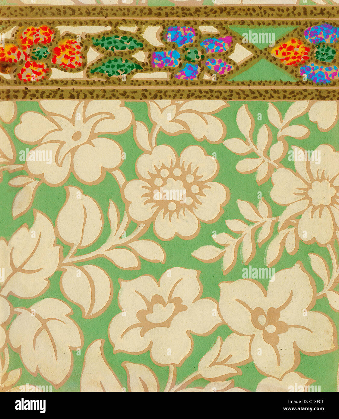Vintage american wallpaper pattern 1930s hi-res stock photography and ...