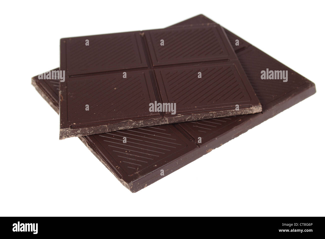 bitter chocolate, photo on the white background Stock Photo - Alamy