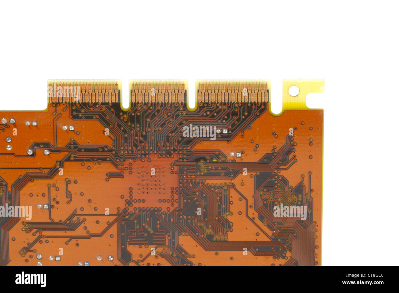 Match integrated photo of brown motherboard computer Stock Photo - Alamy