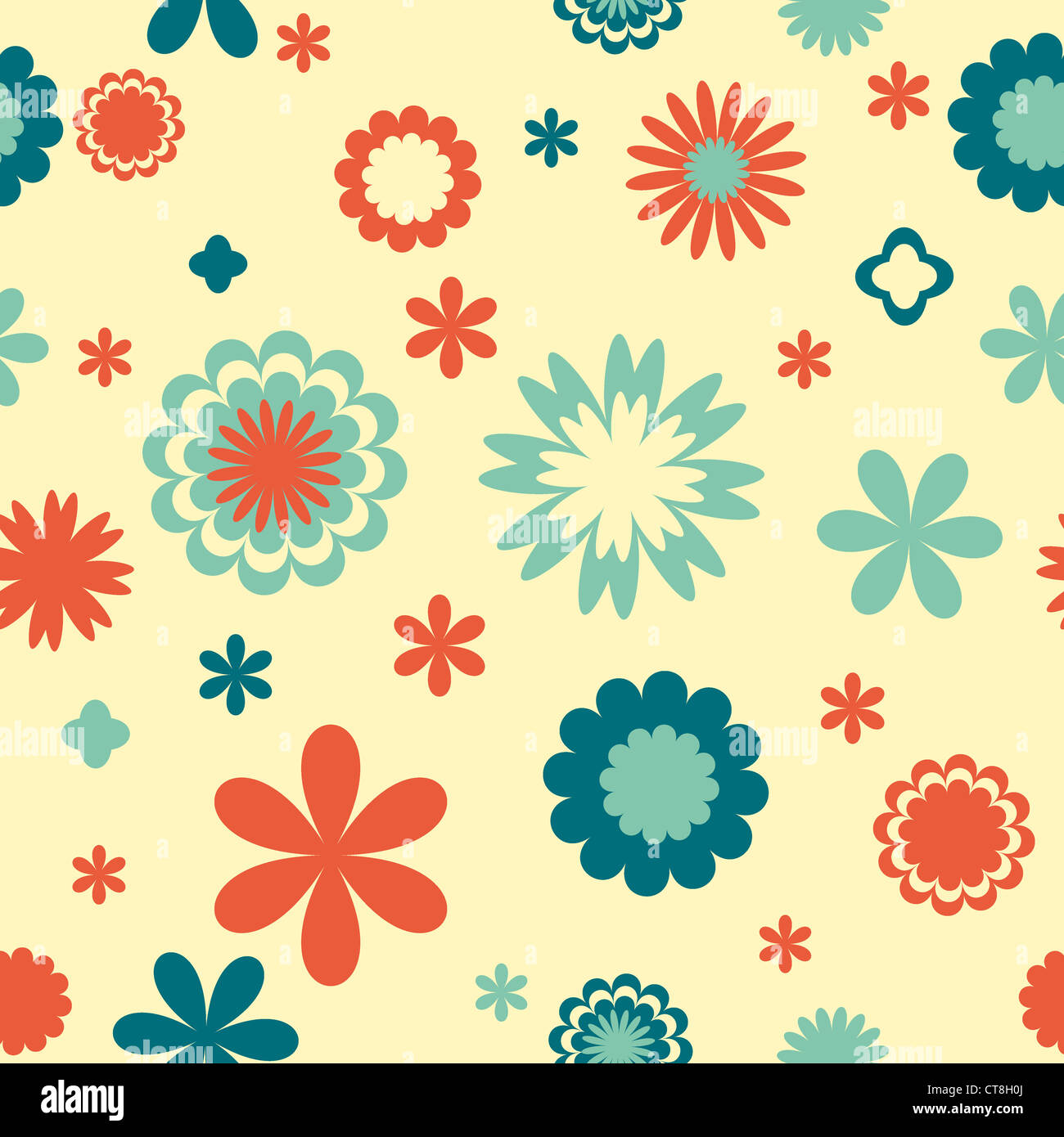 seamless retro background Stock Photo - Alamy