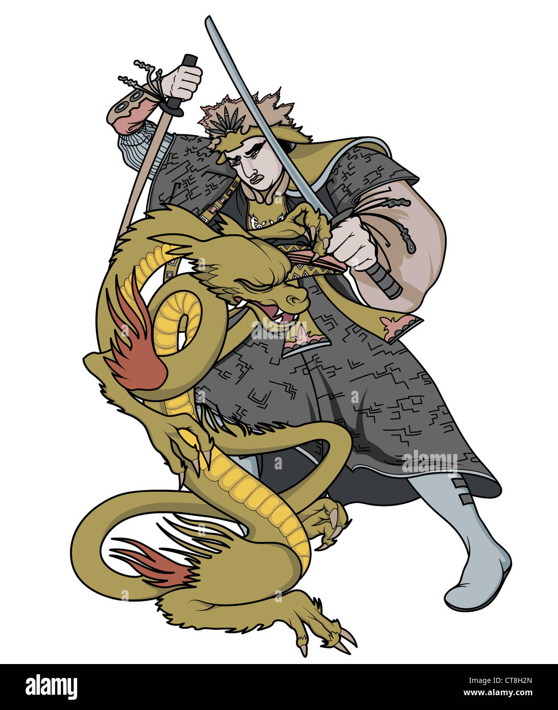 Samurai Cut Out Stock Images & Pictures - Alamy