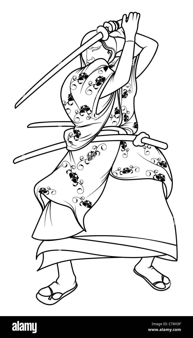 Samurai Cut Out Stock Images & Pictures - Alamy