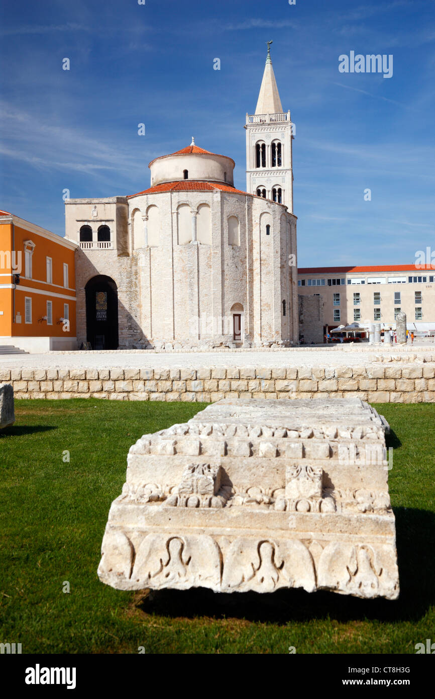 Zadar Church of st. Donat, forum Stock Photo - Alamy