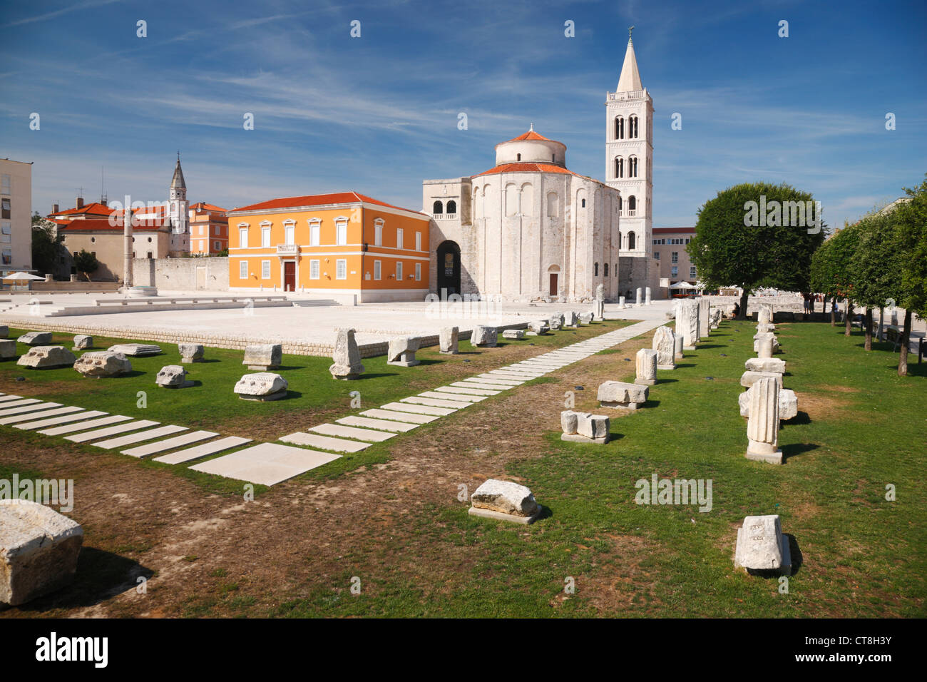 Zadar Church of st. Donat, forum Stock Photo - Alamy