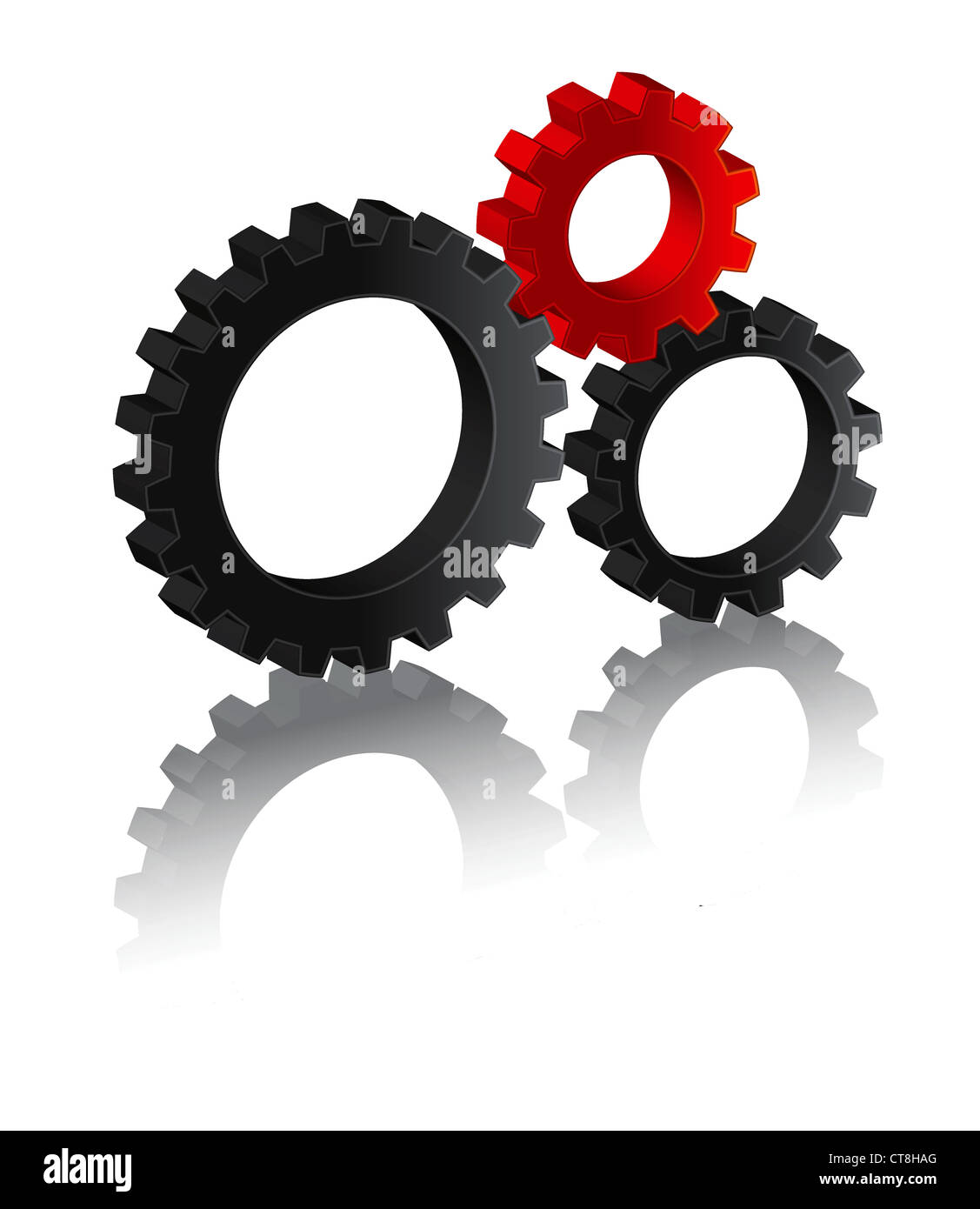 business gears vector illustration Stock Photo - Alamy