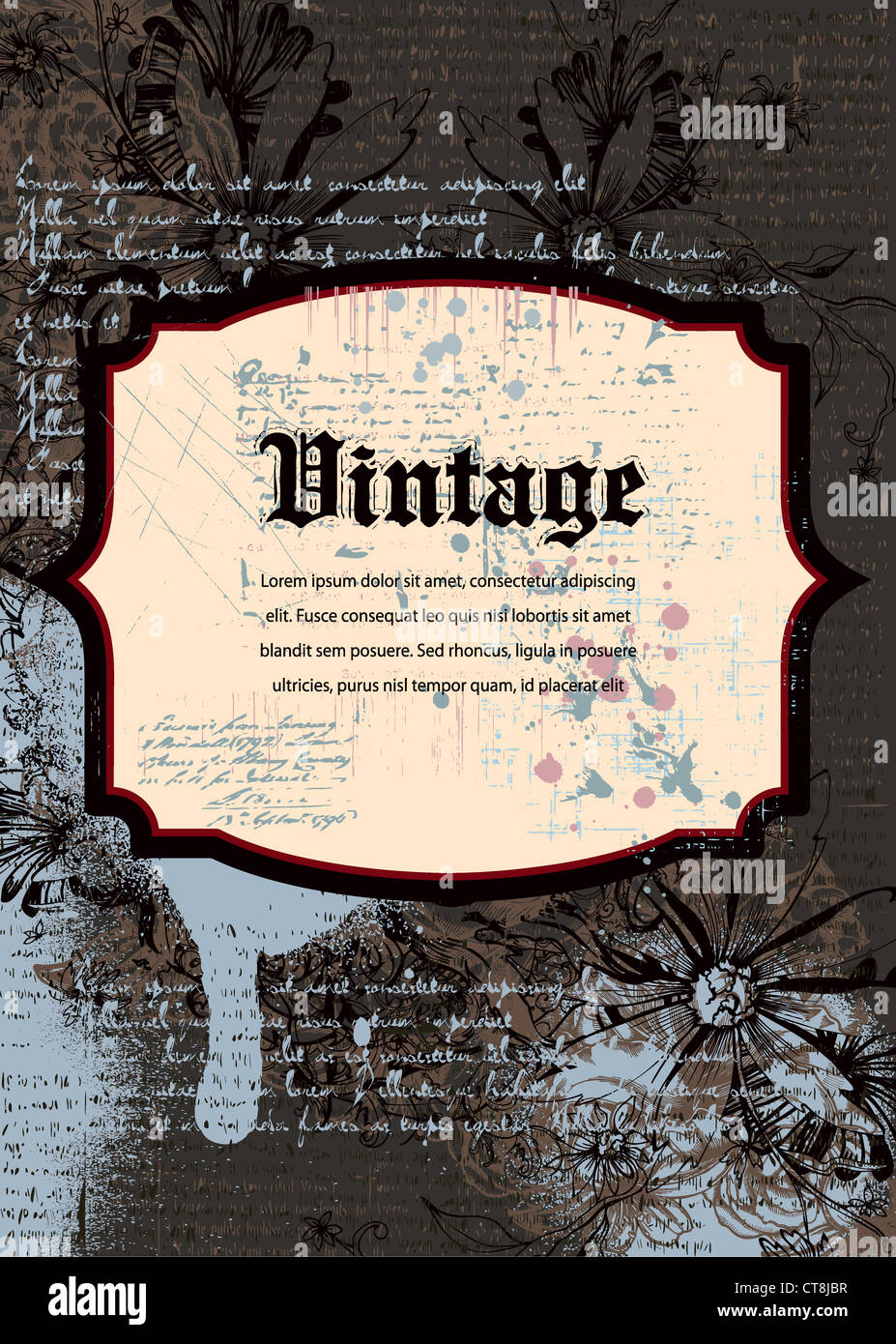 vintage background vector illustration Stock Photo - Alamy