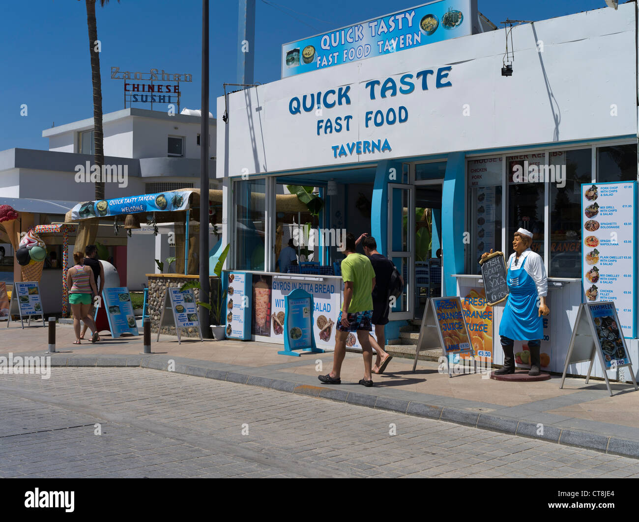 dh AYIA NAPA CYPRUS SOUTH Fastfood taverna holiday resort cafe ...