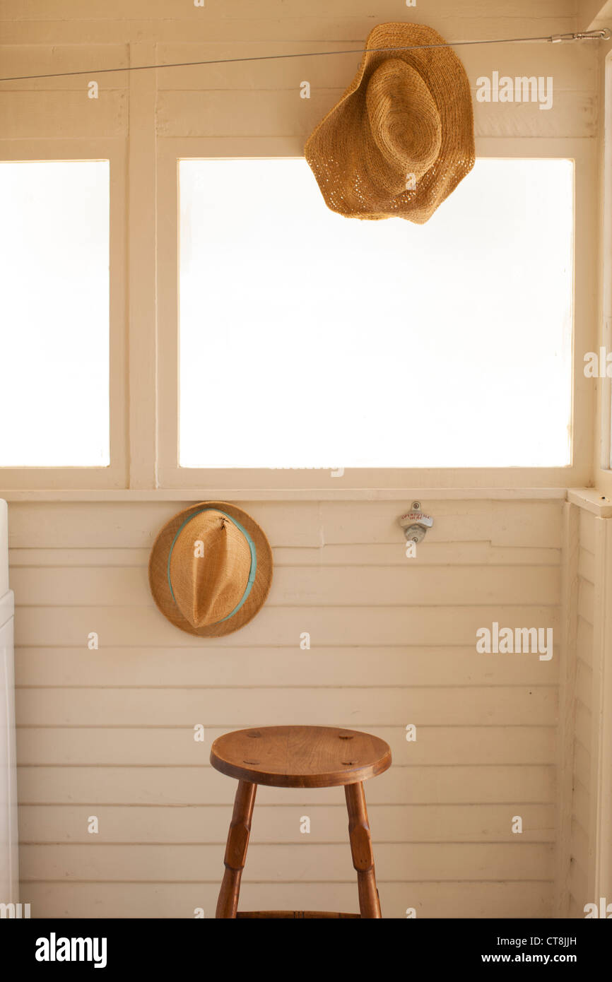 hats and a stool Stock Photo - Alamy