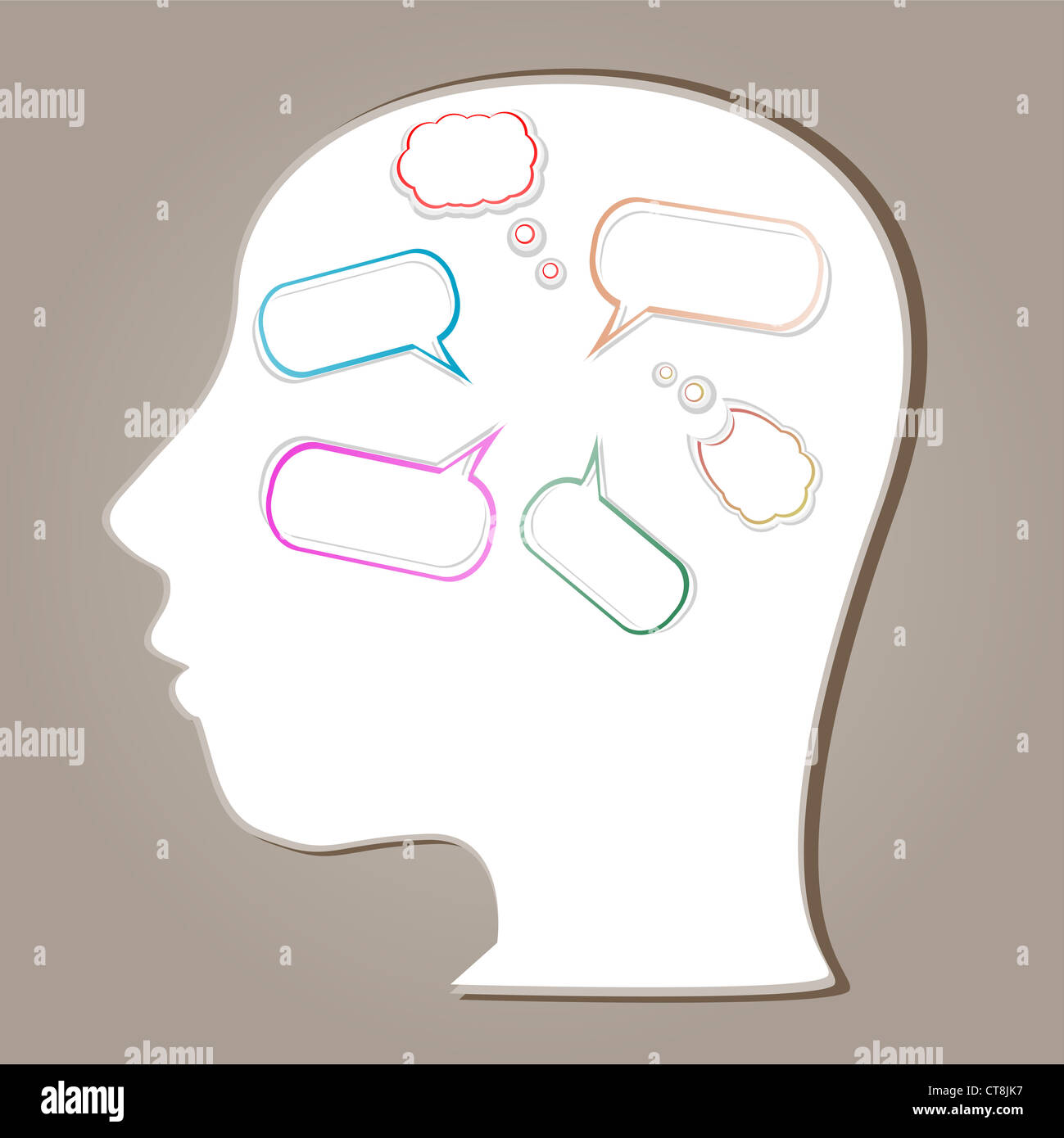 Cartoon angry man bubble hi-res stock photography and images - Alamy