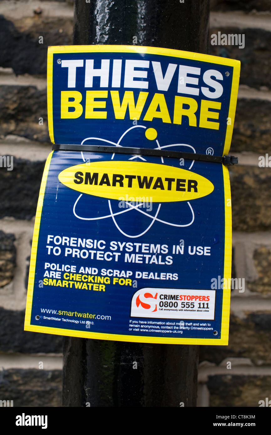 thieves beware smartwater sign for forensic system to protect property ...