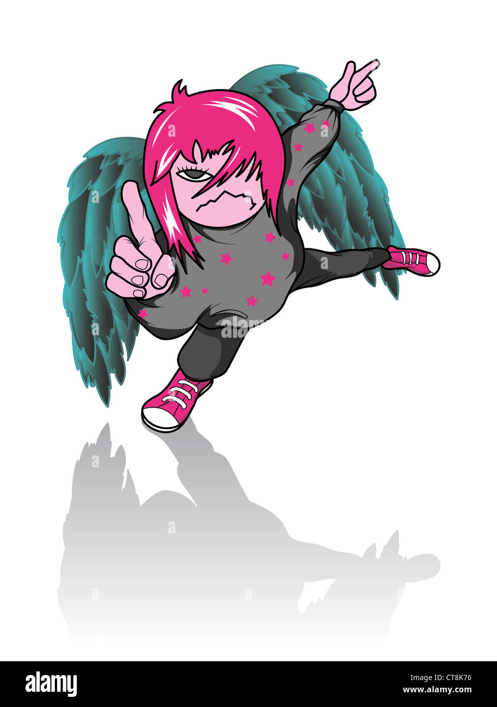 Abstract emo silhouette hi-res stock photography and images - Alamy