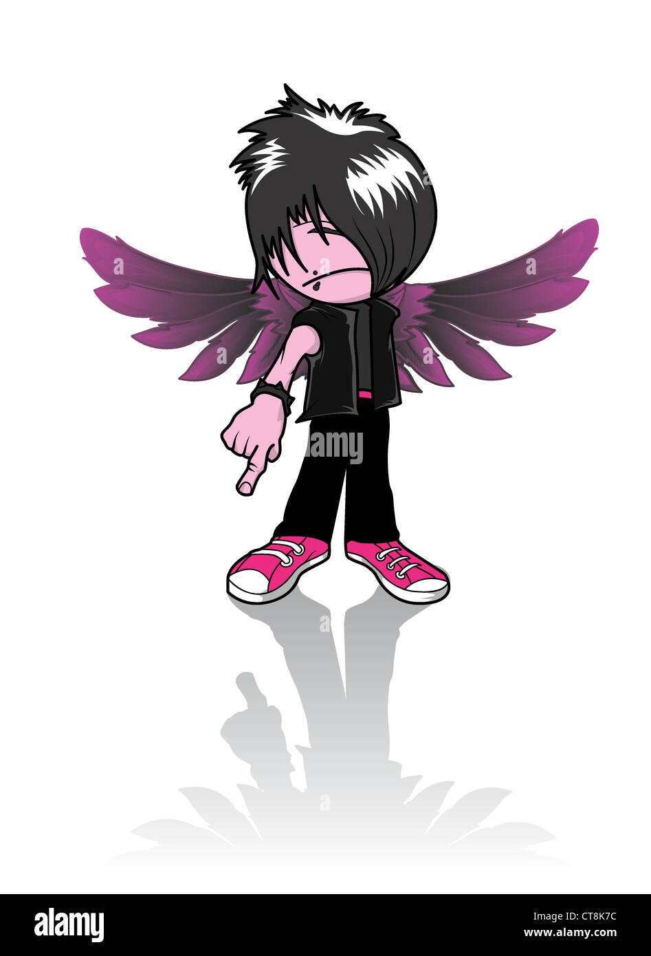 abstract emo silhouette Stock Photo - Alamy