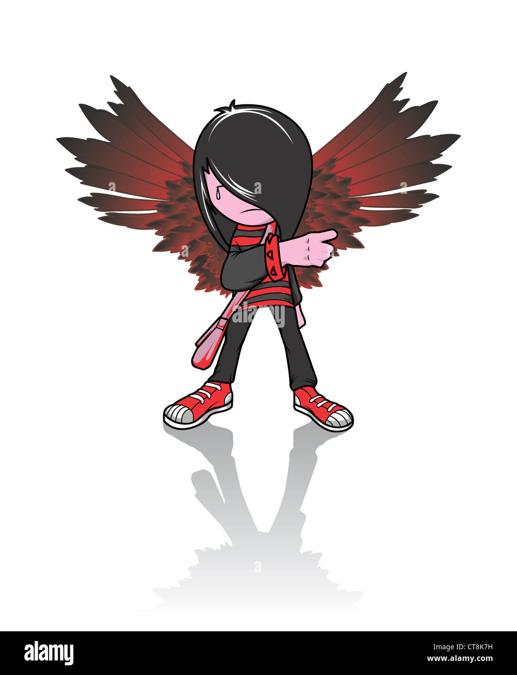 abstract emo silhouette Stock Photo - Alamy