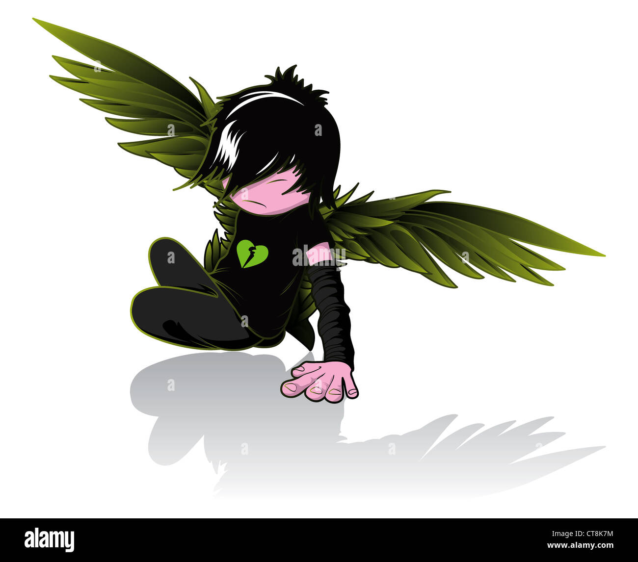 abstract emo silhouette Stock Photo - Alamy