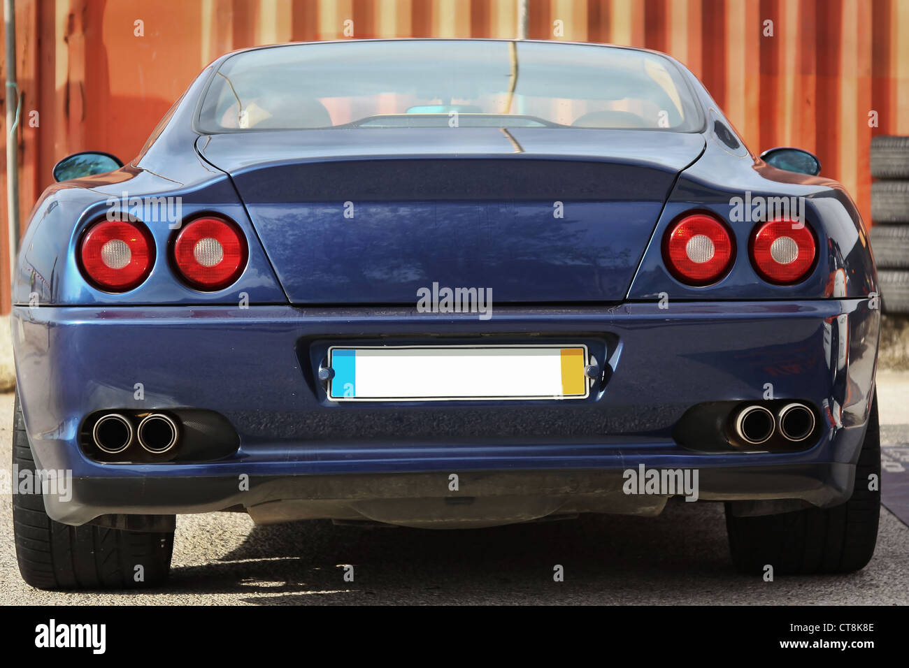 Blue supercar hi-res stock photography and images - Alamy