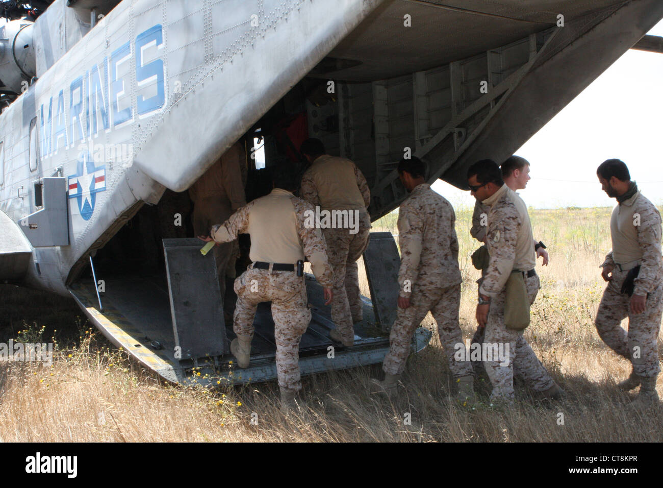 Marines with Marine Support Operations Battalion and members of the ...
