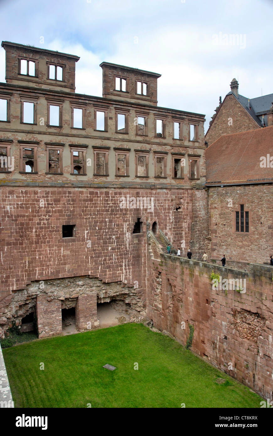 Ruins at Heidelberg Castle, Heidelberg, Germany Stock Photo - Alamy