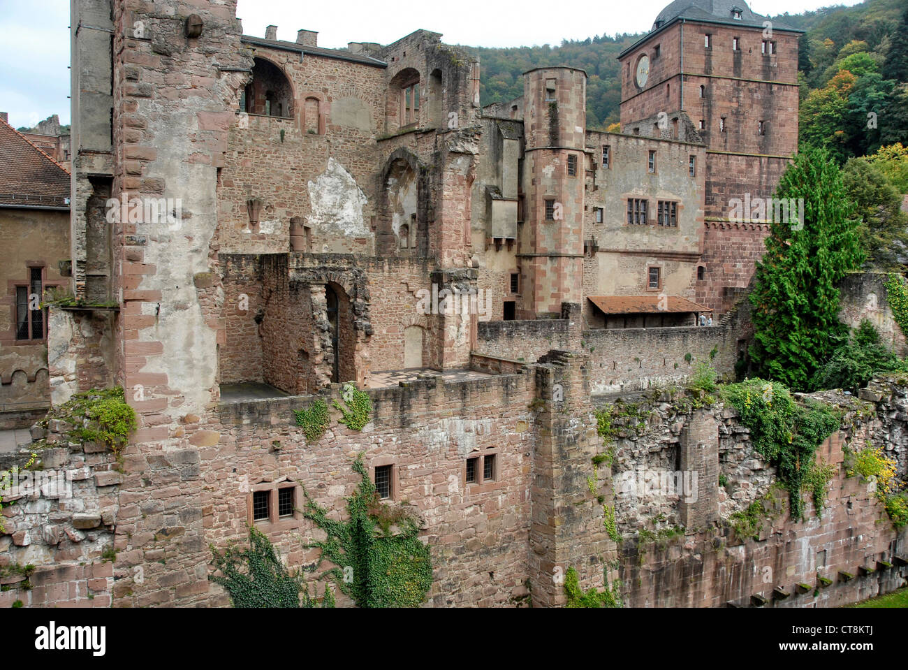 Ruins at Heidelberg Castle, Heidelberg, Germany Stock Photo - Alamy