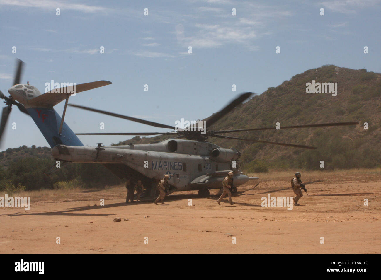 Marines with Marine Support Operations Battalion and a team of the ...