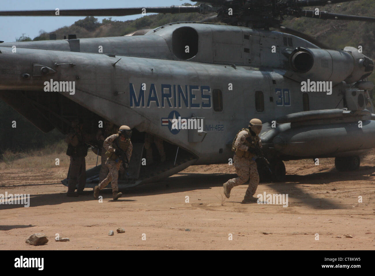 Marines with Marine Support Operations Battalion and a team of the ...