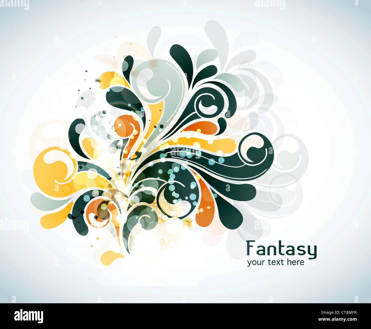 vector abstract swirls background Stock Photo - Alamy