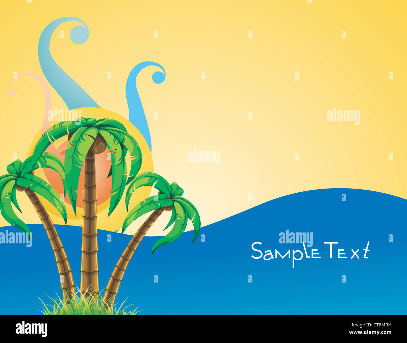abstract summer background vector illustration Stock Photo - Alamy