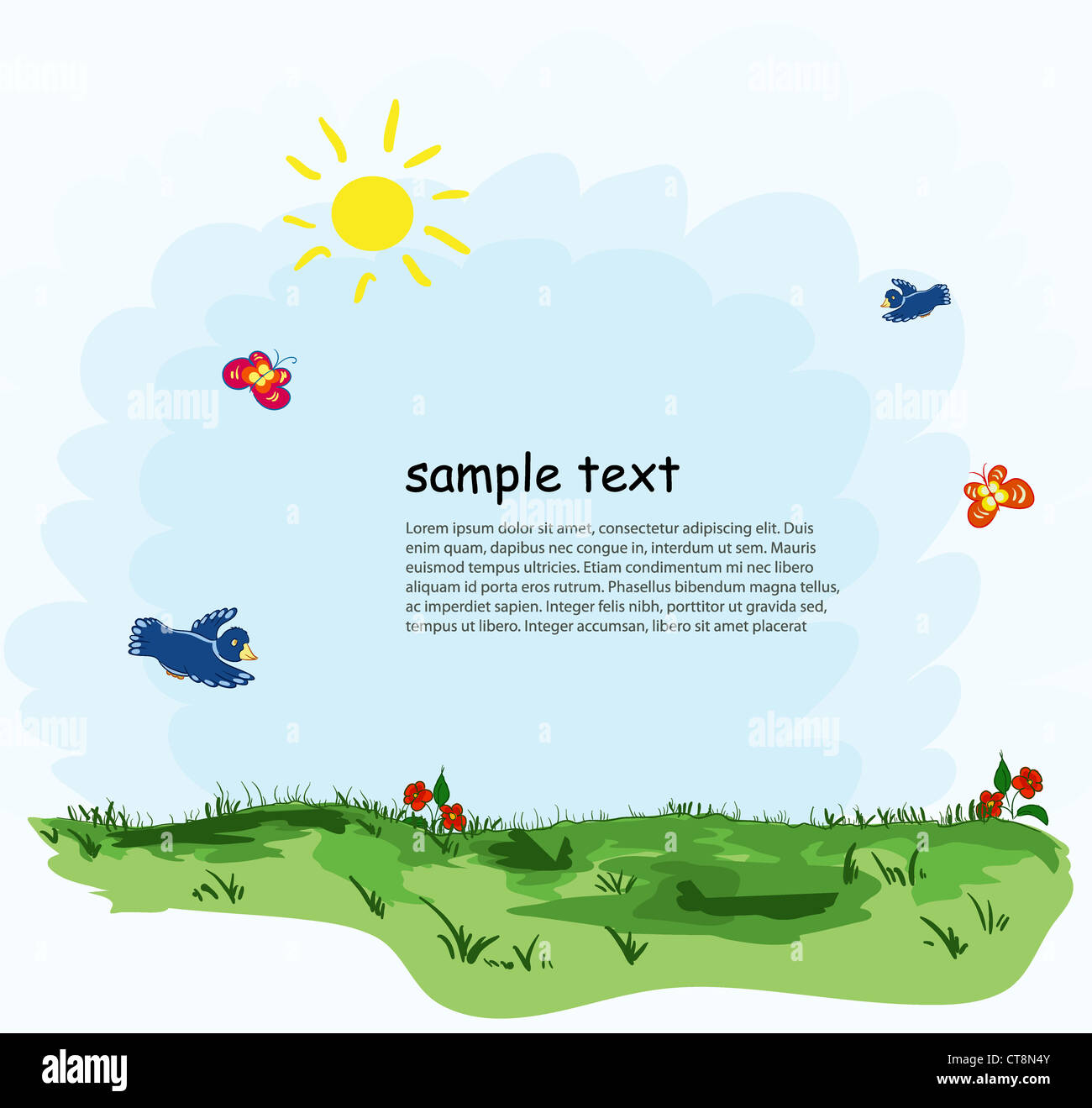 cartoon background vector background Stock Photo - Alamy