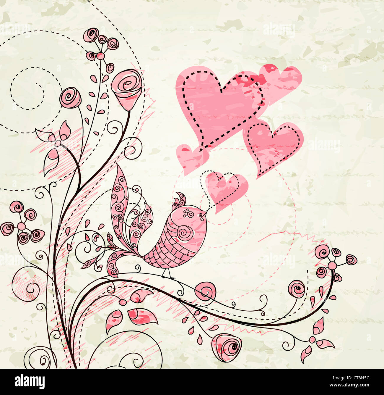 spring background vector illustration Stock Photo - Alamy