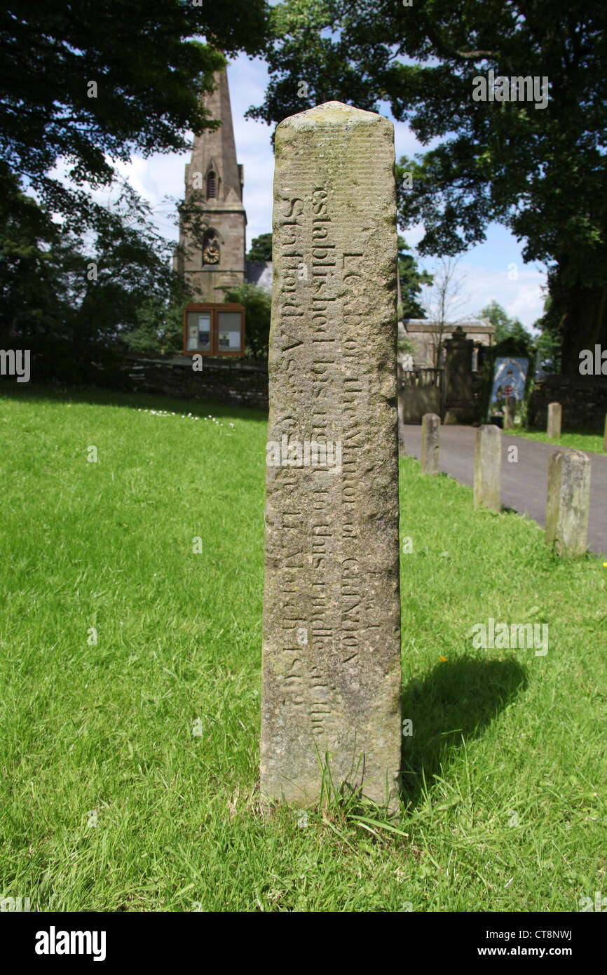 Grindon Rindle Stone Stock Photo - Alamy