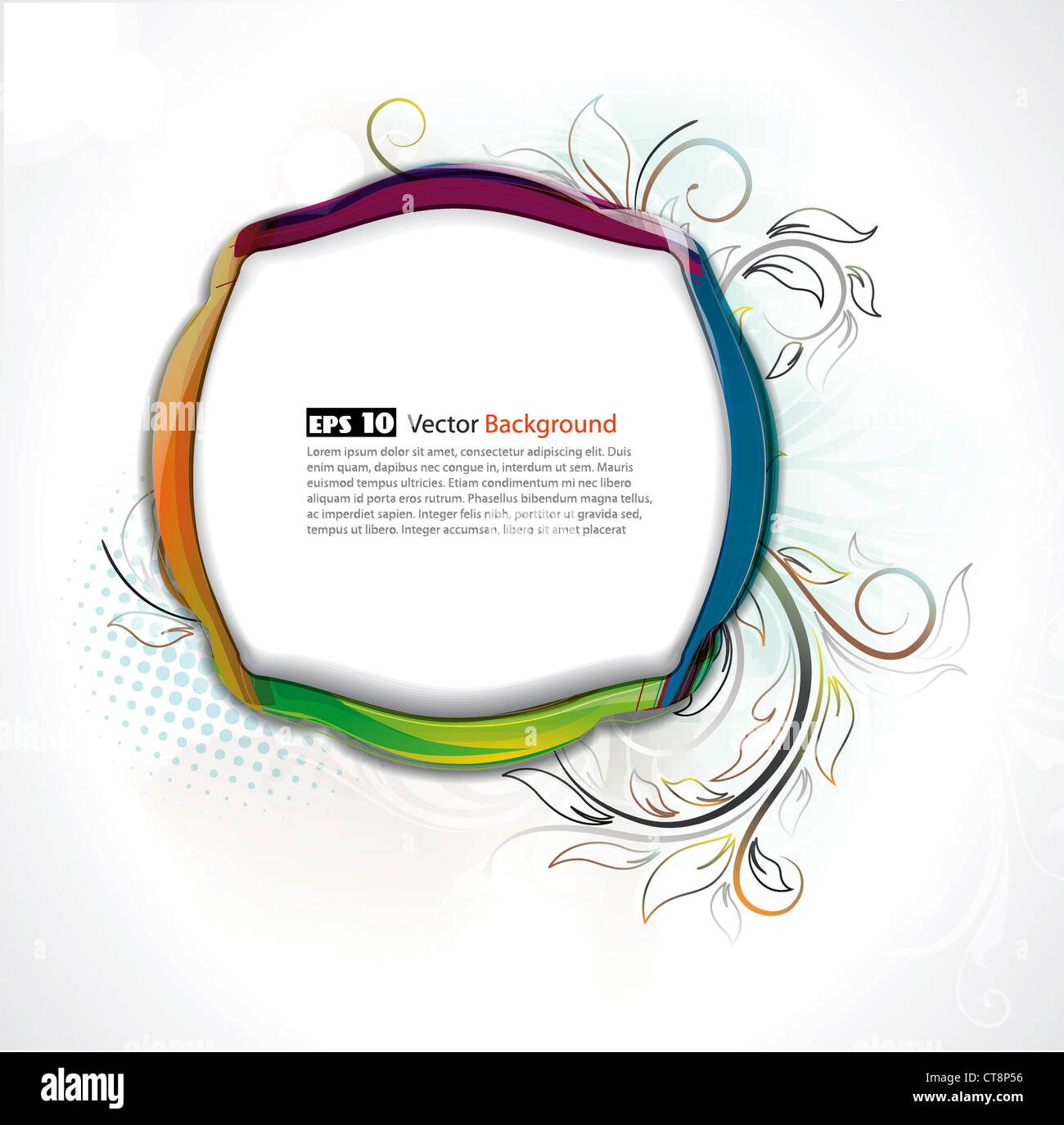 colorful frame vector illustration Stock Photo - Alamy