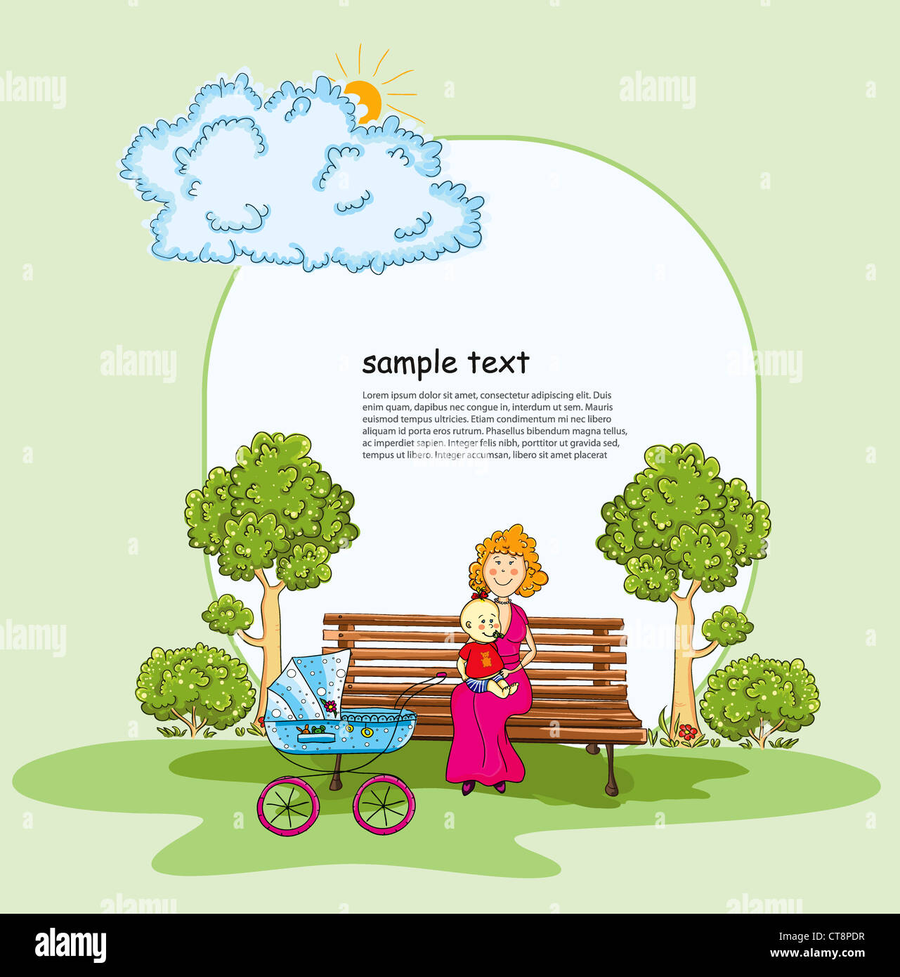 cartoon background vector illustration Stock Photo - Alamy