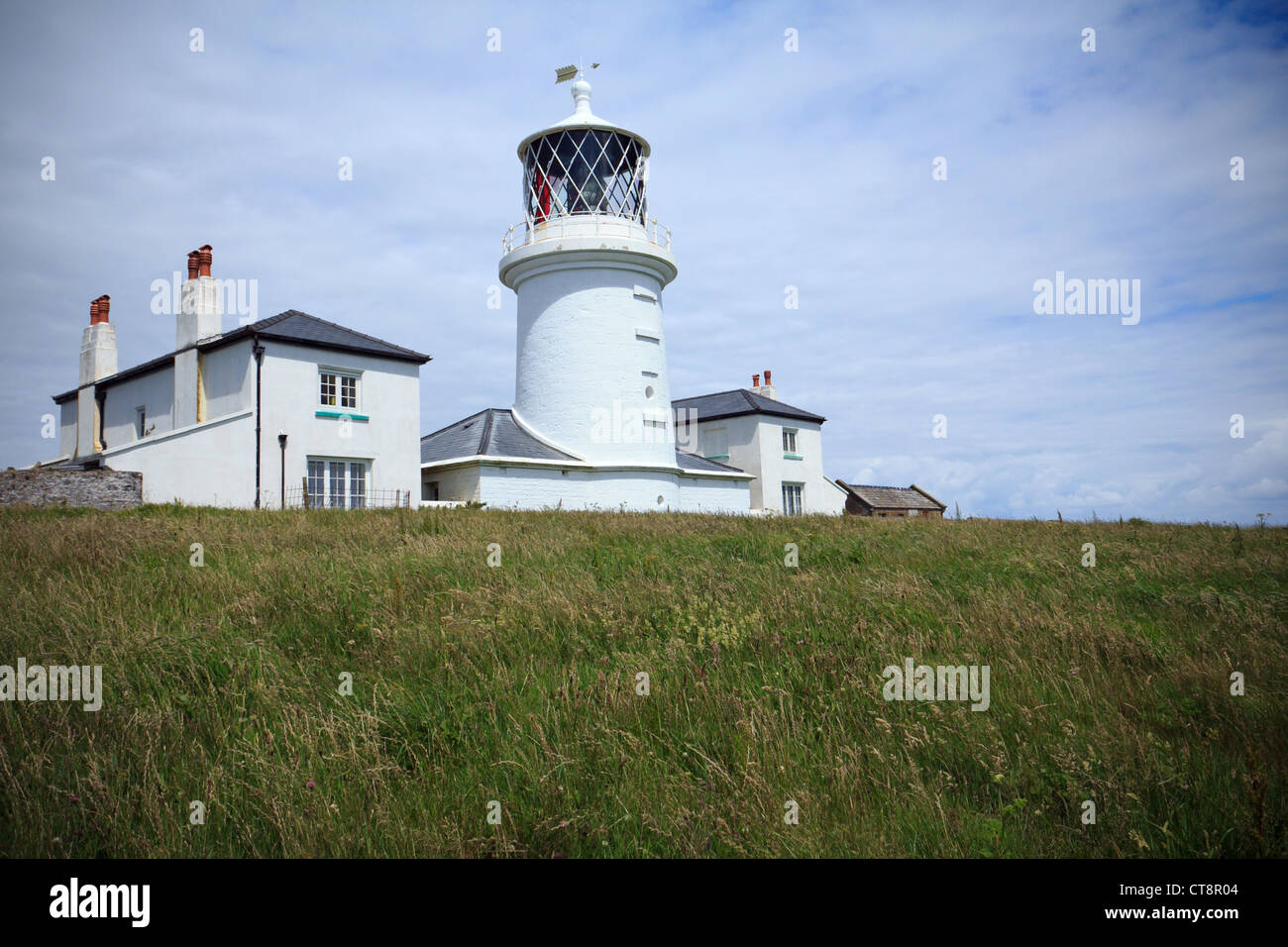 Caldey Island Lighthouse, Pembrokeshire, built in 1829 Stock Photo - Alamy