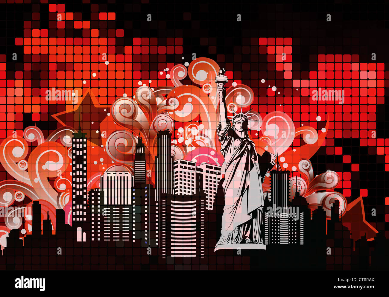 abstract urban background vector illustration Stock Photo - Alamy
