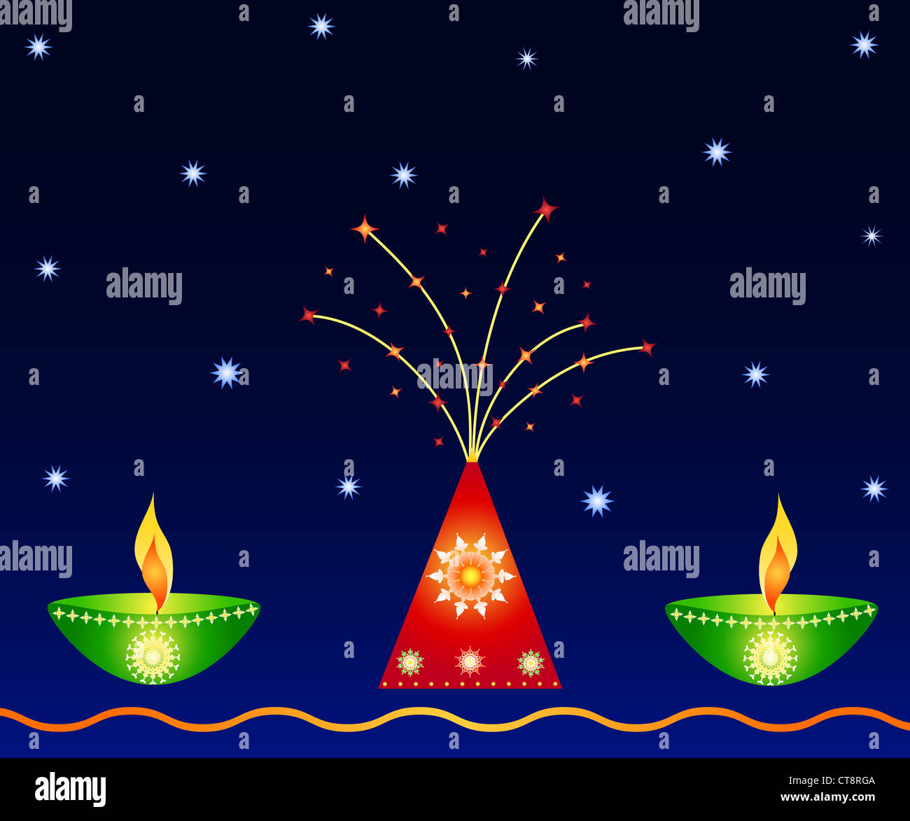 Indian festival diwali lamp stars hi-res stock photography and images ...