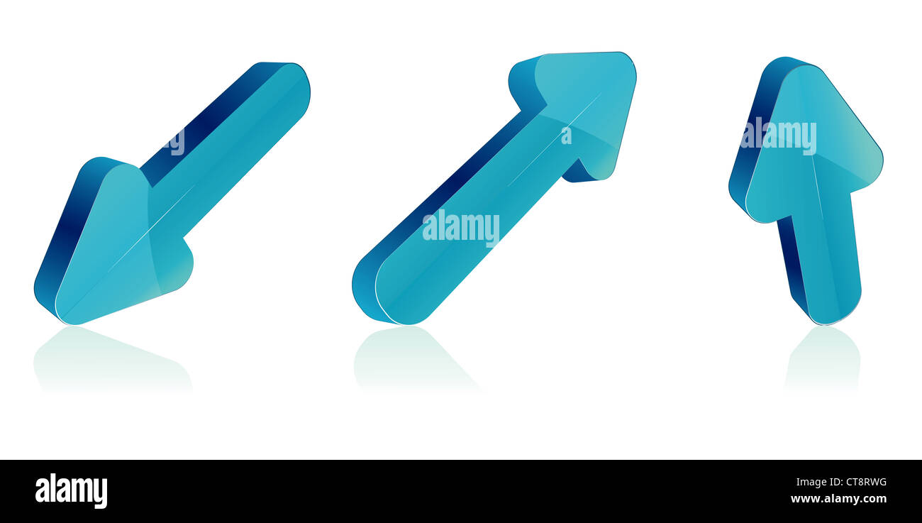 vector 3d arrows Stock Photo - Alamy