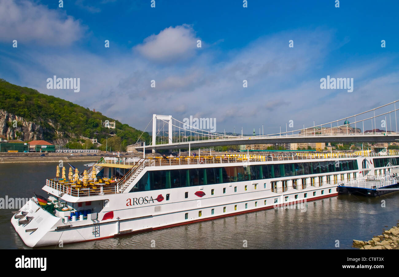 Tourist riverboat on the Danube river Stock Photo - Alamy