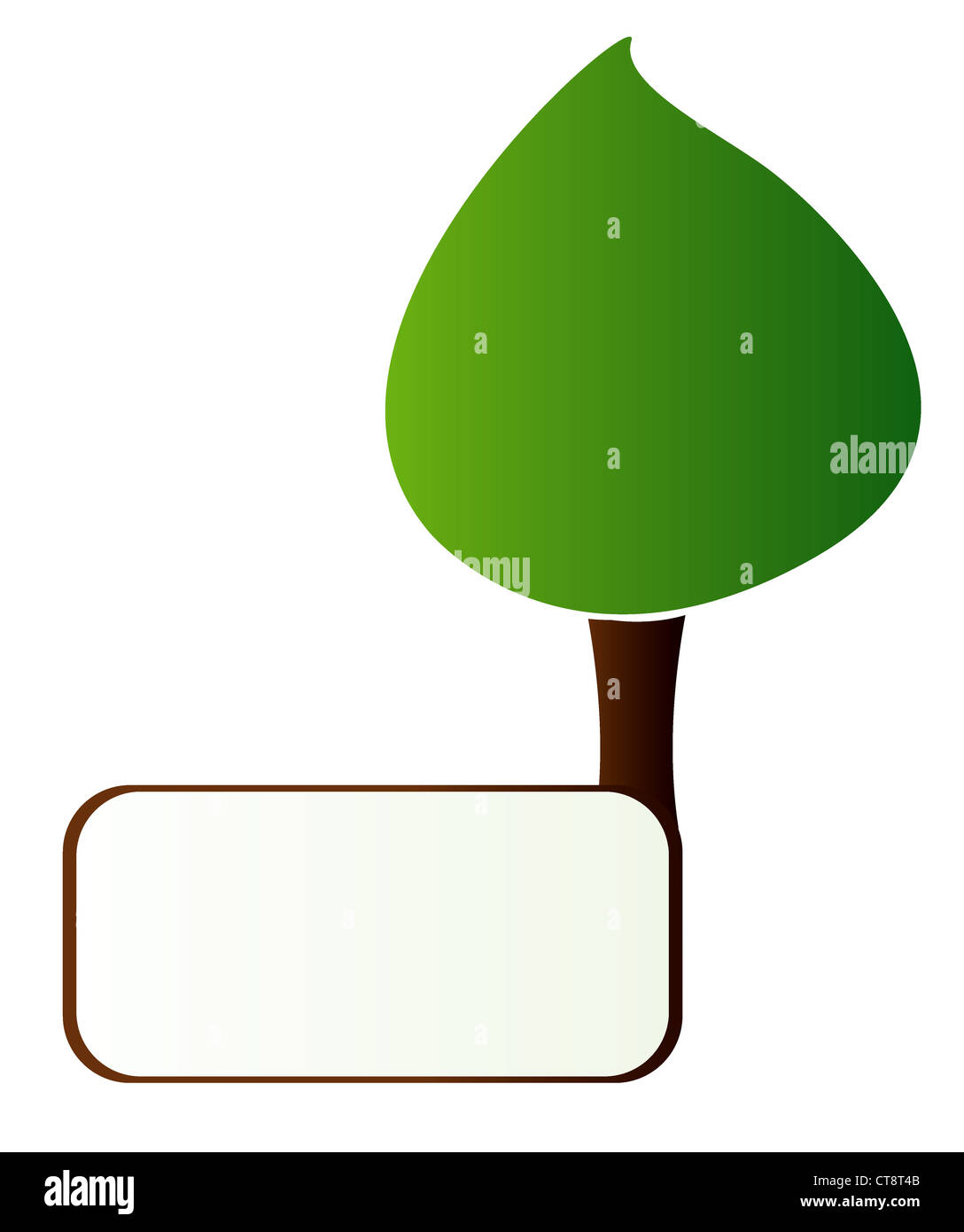 abstract floral frame with green environmental tree Stock Photo - Alamy