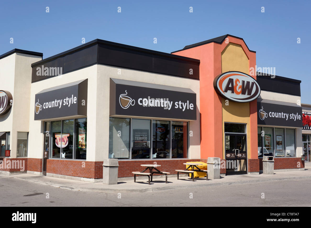 A&W Restaurant, and Country Style Stock Photo - Alamy