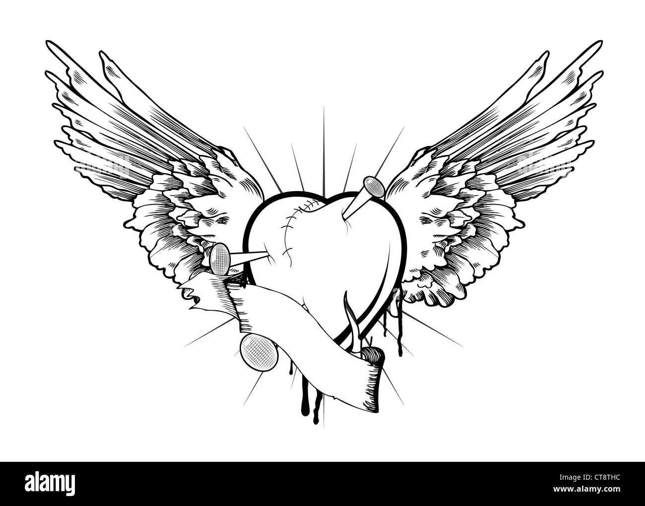 Angel Holding A Scroll Tattoos