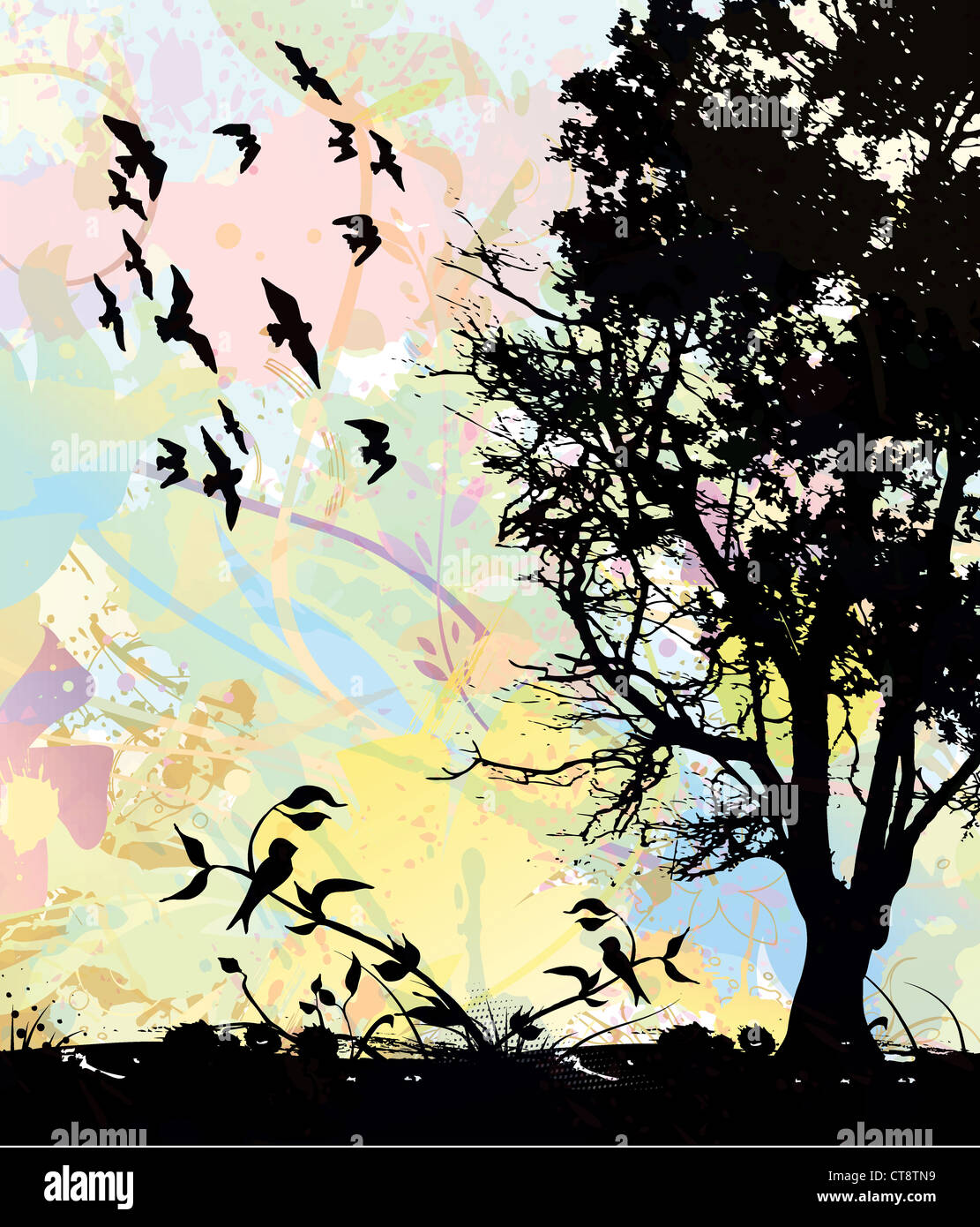 colorful background vector illustration Stock Photo - Alamy