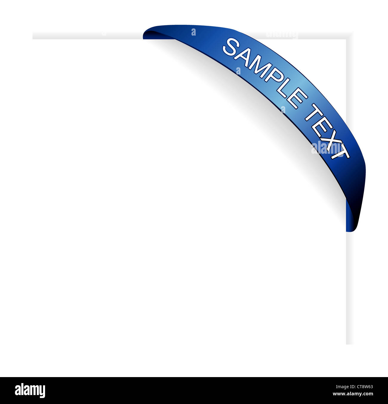 vector corner ribbon Stock Photo - Alamy