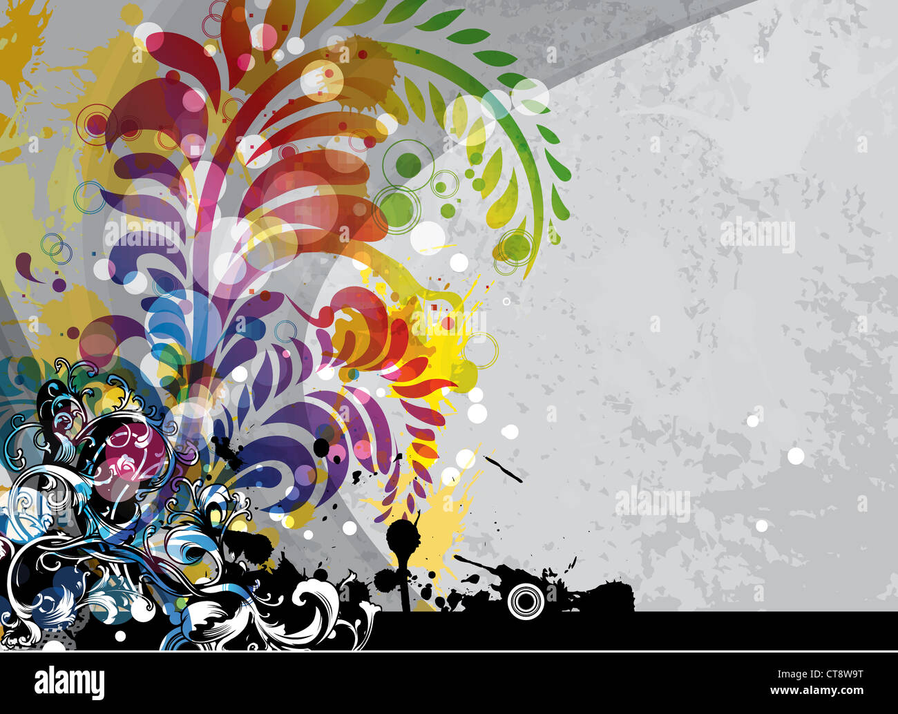 colorful grunge background vector illustration Stock Photo - Alamy