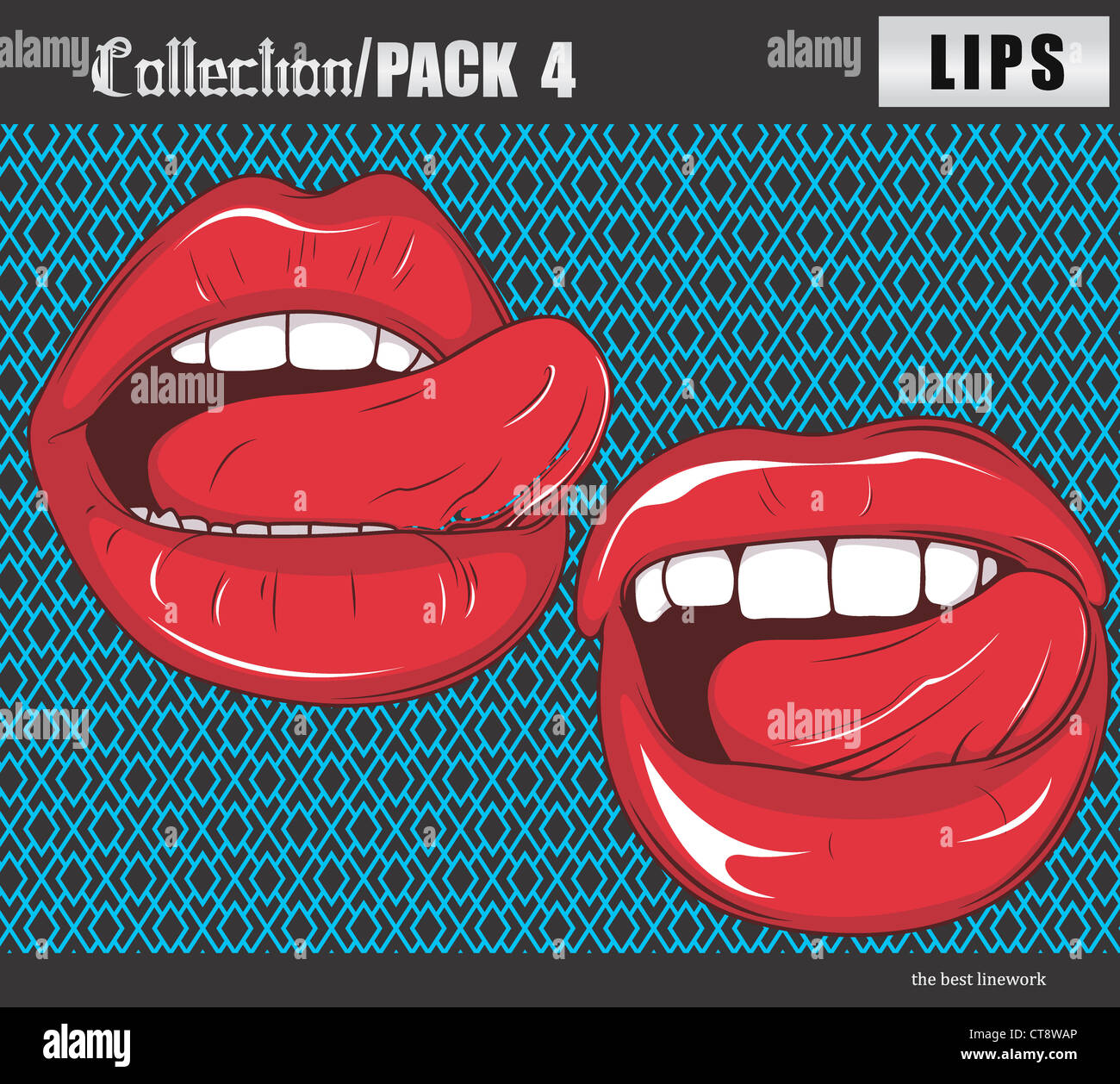 mouth vector set Stock Photo - Alamy