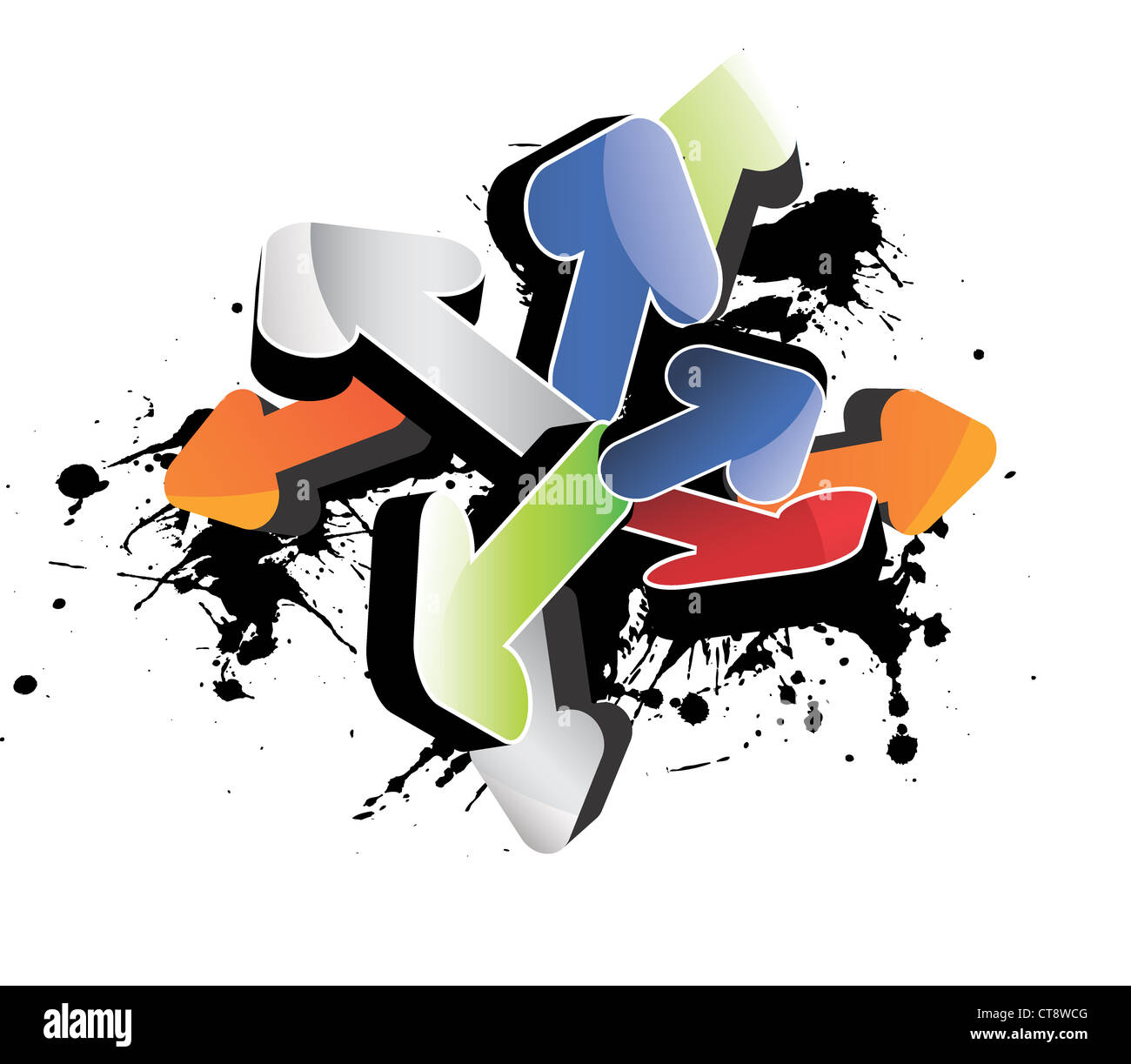 vector 3d arrows Stock Photo - Alamy