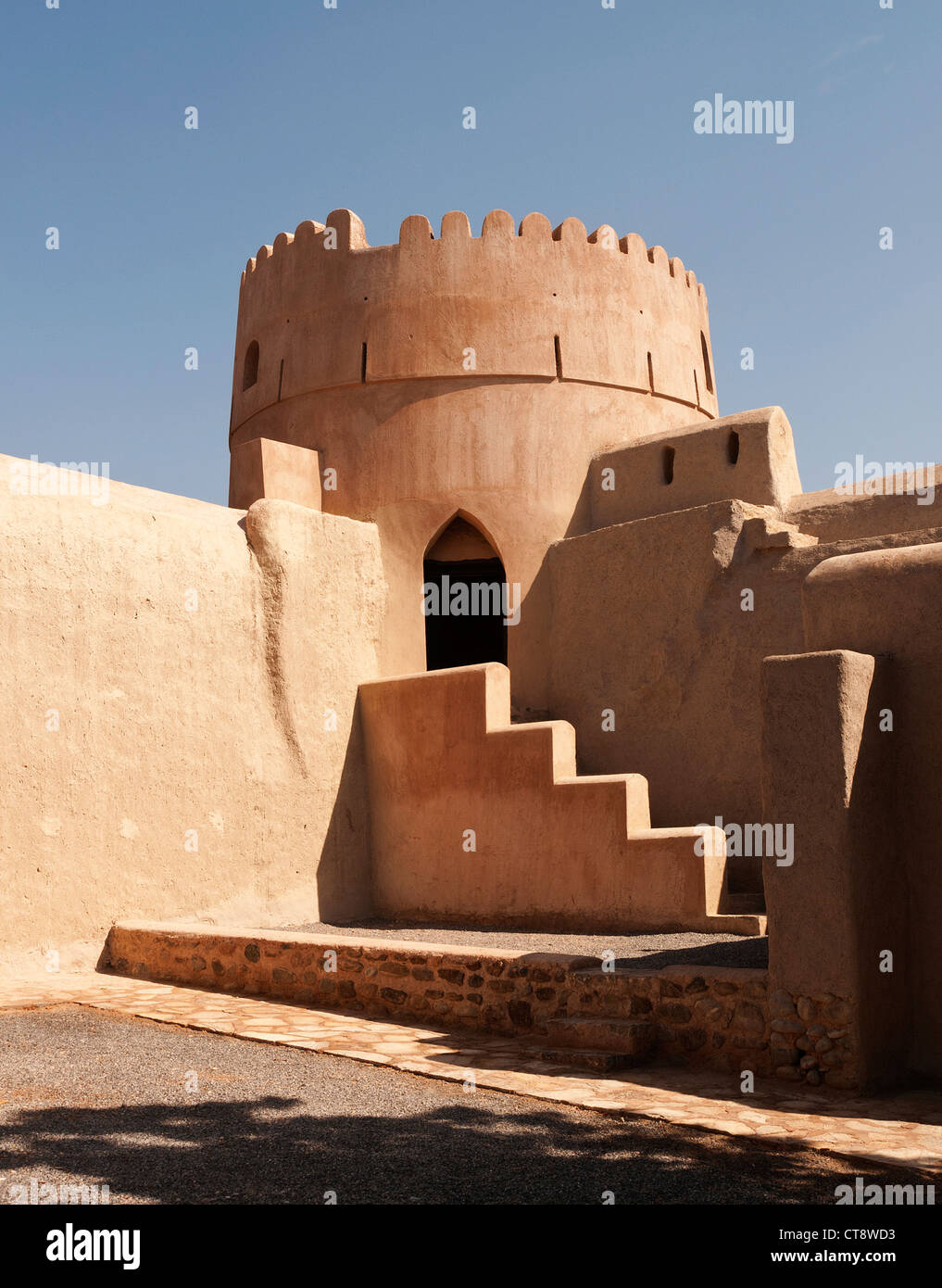 Elk207-2283v Oman, Bidbid Fort, interior courtyard Stock Photo - Alamy